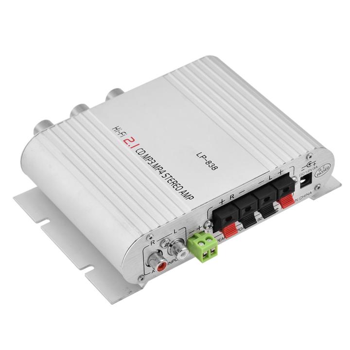 Power Amplifier Mini HiFi 2.1 Stereo Bass Auto Car Home Audio Digital ...