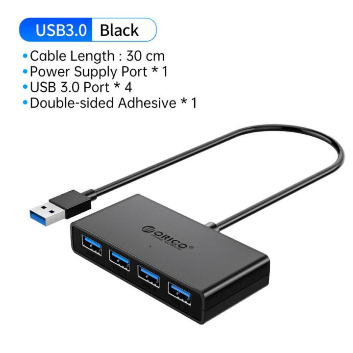 USB HUB 4 Port USB 3.0 Hub Splitter With 5V Micro USB Power Port 30cm ...