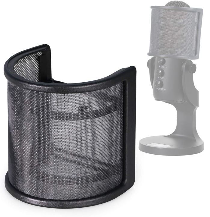 Universal Microphone Pop Filter Studio Recording Condenser Microphone ...