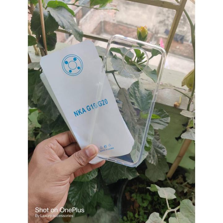 transparent back cover for nokia g10 / g20 | Daraz.com.bd