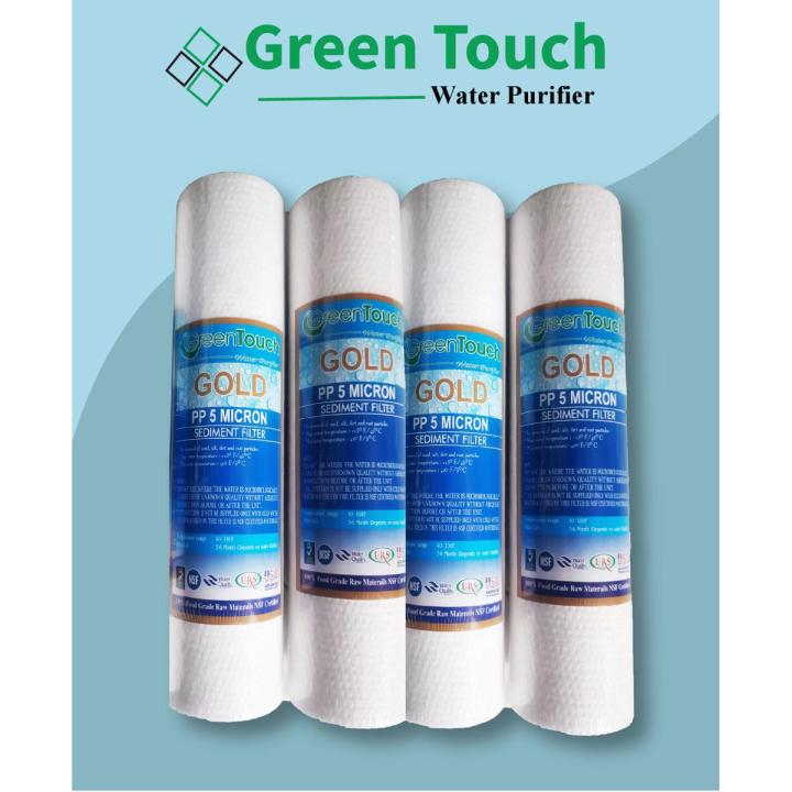 4 Pcs of Green Touch Gold PP Filters 5 Micron | Daraz.com.bd