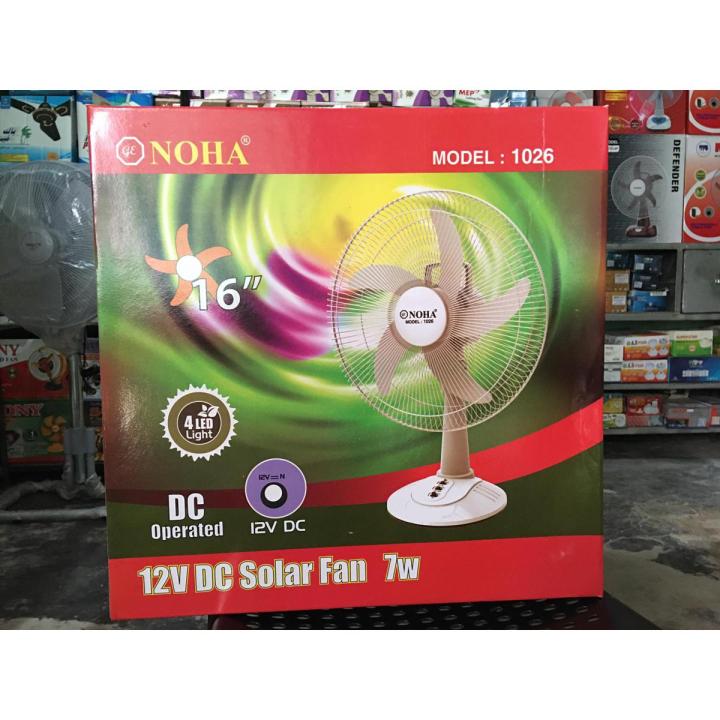 NOHA Solar Fan 16 Inch 7W 12V | Daraz.com.bd