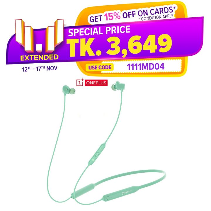 OnePlus Bullets Wireless Z in-Ear Bluetooth Earphones with Mic | Daraz ...