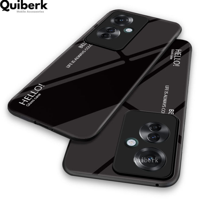 Quiberk for OPPO F25 Pro / Reno11 F 5G Tempered Glass Hard Case ...