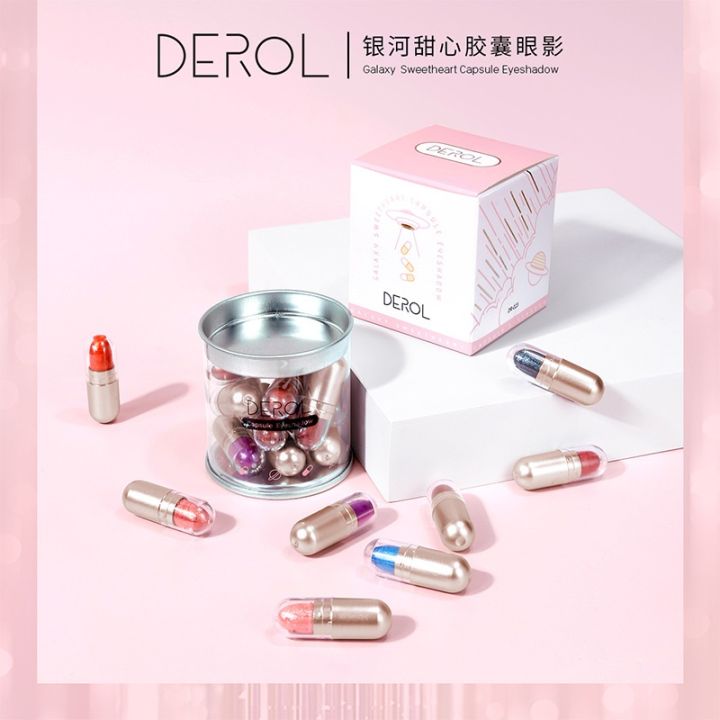 DEROL 12 Color Waterproof Glitter Shimmer Pigment Shining Capsule Eyeshadow - DR023 | Daraz.com.bd