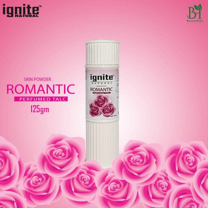 BSTI APPROVED Indian product Ignite Romantic talcum powder - 125 gm | Daraz.com.bd