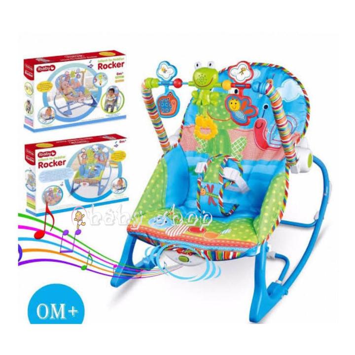 iBaby Infant to Toddler Rocker with Music & Vibration Baby Bouncer ...