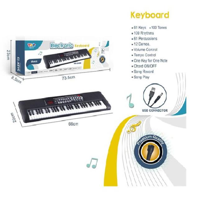 Newb 61 key multifunctional electronic keyboard with display USB ...