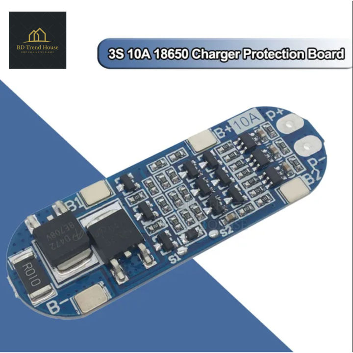 BMS Module Board 3S 10A 12V Lithium Battery Charger Protection for ...