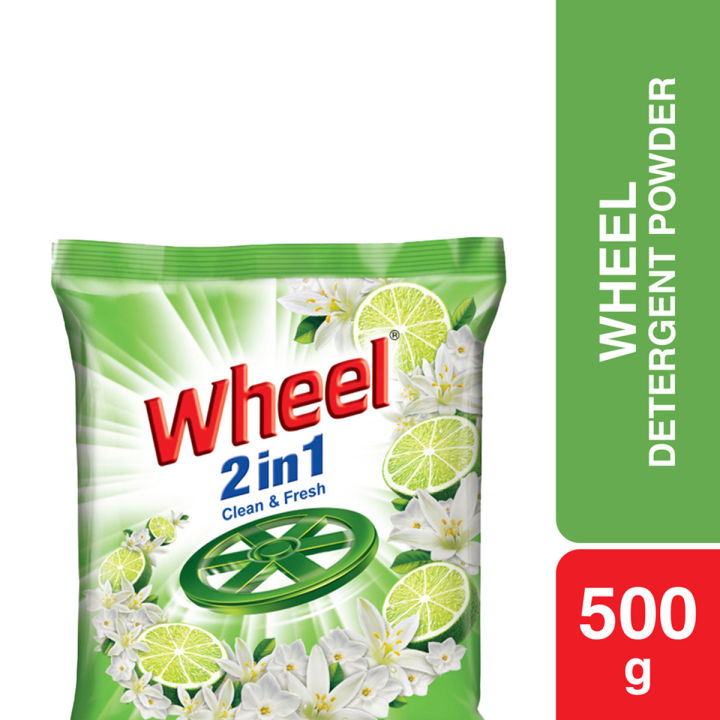 Wheel Washing (Detergent) Powder 2in1 Clean & Fresh 500g | Daraz.com.bd