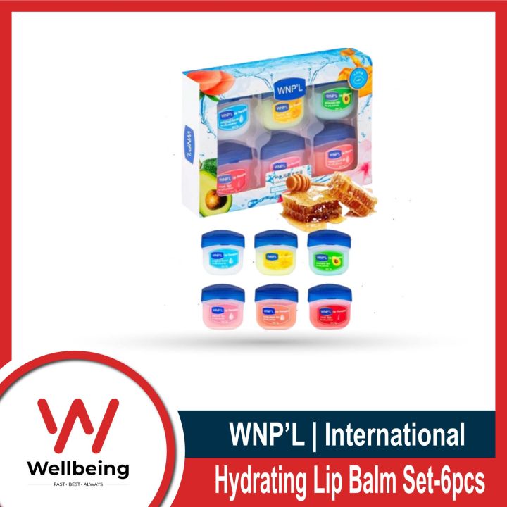WNPL Hydrating Lip Therapy Set 7g x6pcs 100% Pure Petroleum Jelly Lip ...