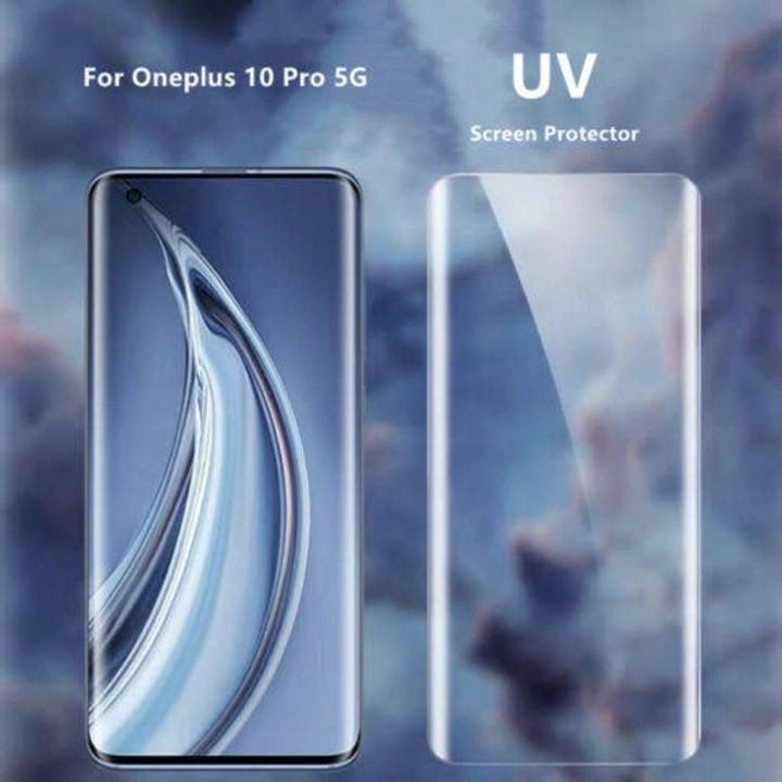 Oneplus 10Pro/ 1+ 10Pro 5G UV Tempered Glass Screen Protector Full Glue ...
