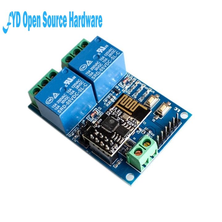 1pcs 5V ESP8266 ESP-01 2 Channel WiFi Relay Module 2-Channel Relay ...