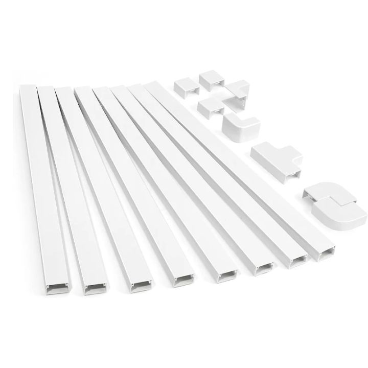 Wall Cable Concealer TV Cord Cover Wall Mounted TV Cord Hider White ...