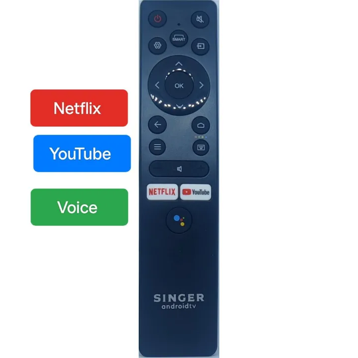 Singer Vista Android Led Tv Remote with Voice. | Daraz.com.bd