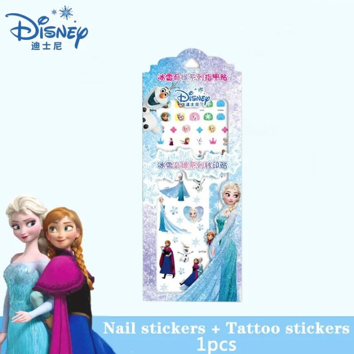 【3C VictoryEagle】Disney Frozen Sticker Tattoo Toy Cartoon Mickey Minnie ...