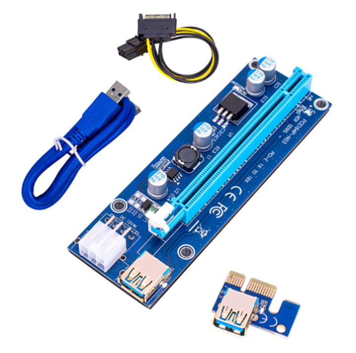 VER006C PCIE PCI-E Riser Card PCI Express 006C 6Pin 1x to 16x Extender ...
