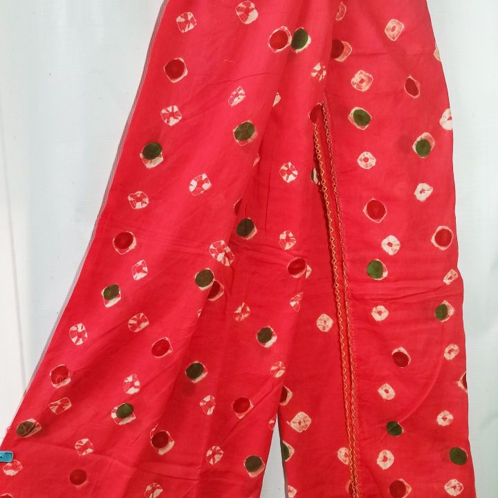 Multi Color Batik Print Cotton 4.5 Hand Orna For Women (from Tangail ...