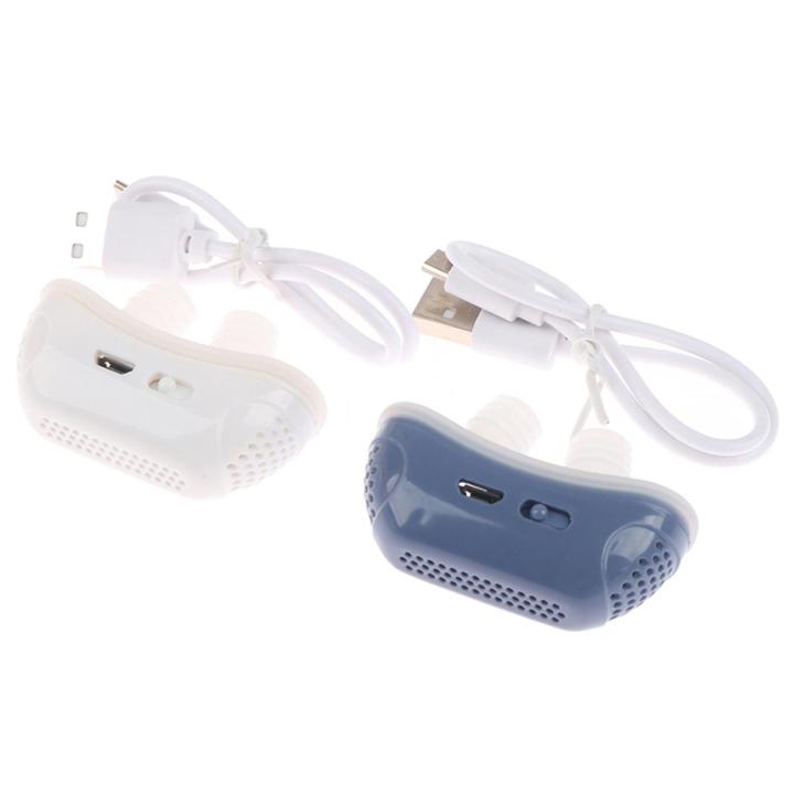 Electric Anti Snore Device Nose Clip Anti-Snoring Stopper Aid Care ...