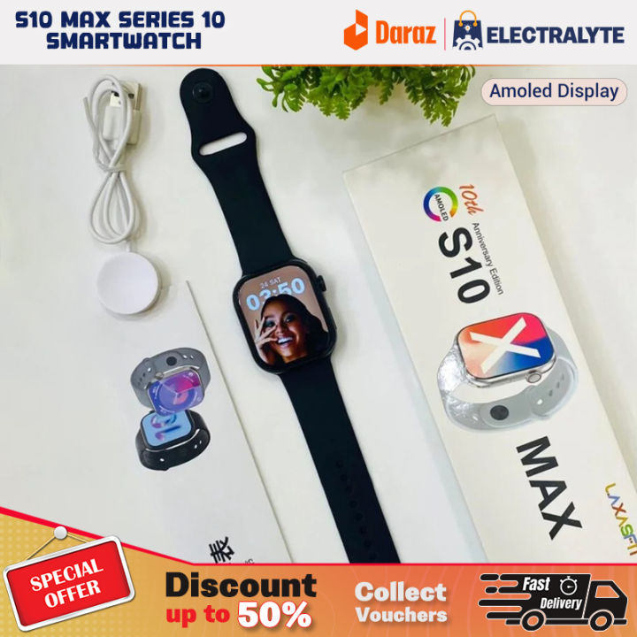 S10 Max Smart Watch Amoled Display Latest Series 10 Edition Bluetooth ...