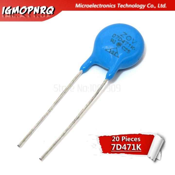 100pcs varistor 07D471K 470V piezoresistor 7D471K 07D471 | Daraz.com.bd