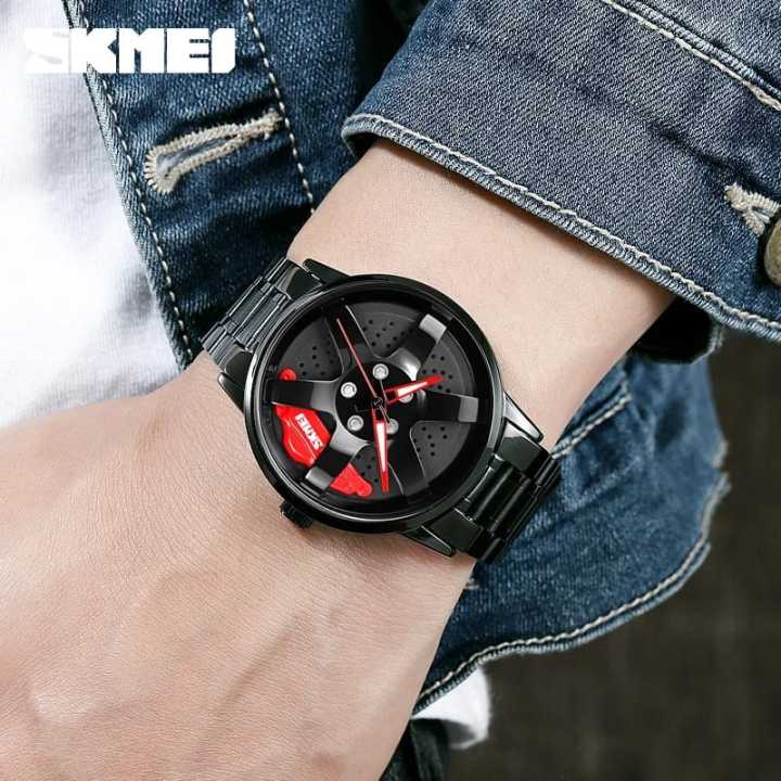 SKMEI 1990 Creative Design Rotation Dial Watch for Men | Daraz.com.bd
