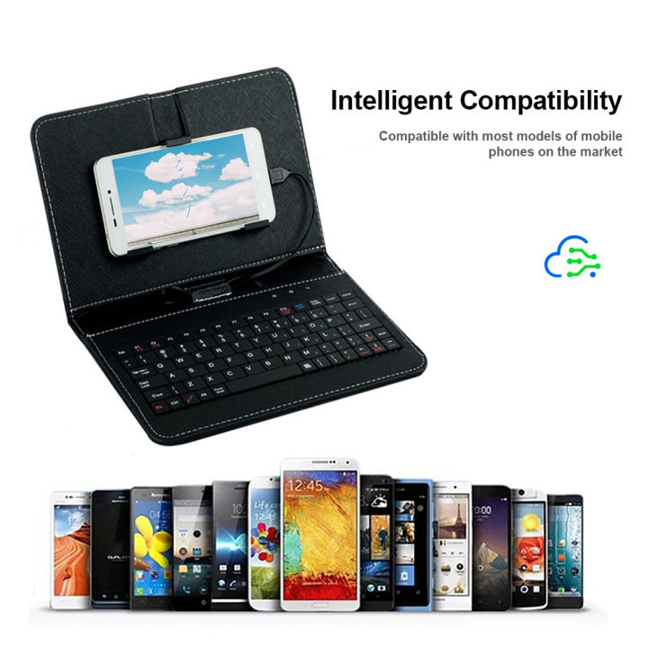 Phone PU Leather Keyboard Holster Case for 4.8-6.0 Inch OTG Android ...