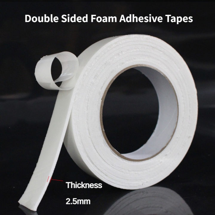 3m White Sponge Double Sided Foam Adhesive Tapes for Mounting Fixing Pad Sticky Super Strong ...