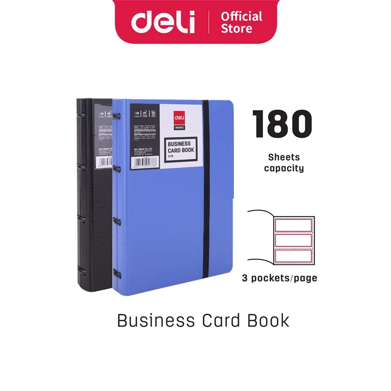 Deli 5778 Business Card Book - 180 Pockets | Daraz.com.bd