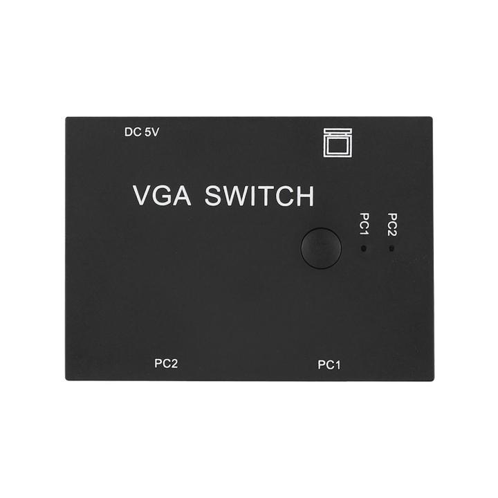 【VisioN Shop】2Ports Switcher Splitter 2Ways VGA Video Switch Adapter ...