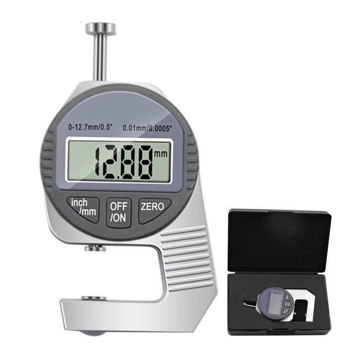 Digital Thickness Gauge Inch/ Metric Thickness Measuring Tools 0-0.5 ...