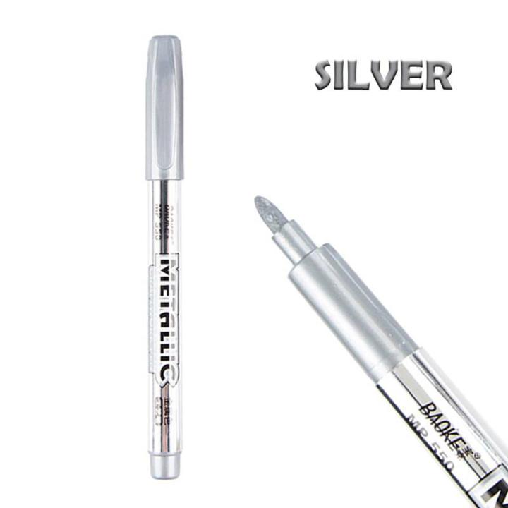 Baoke Metallic Color Marker Pen, metallic craft work pen, Golden craft ...
