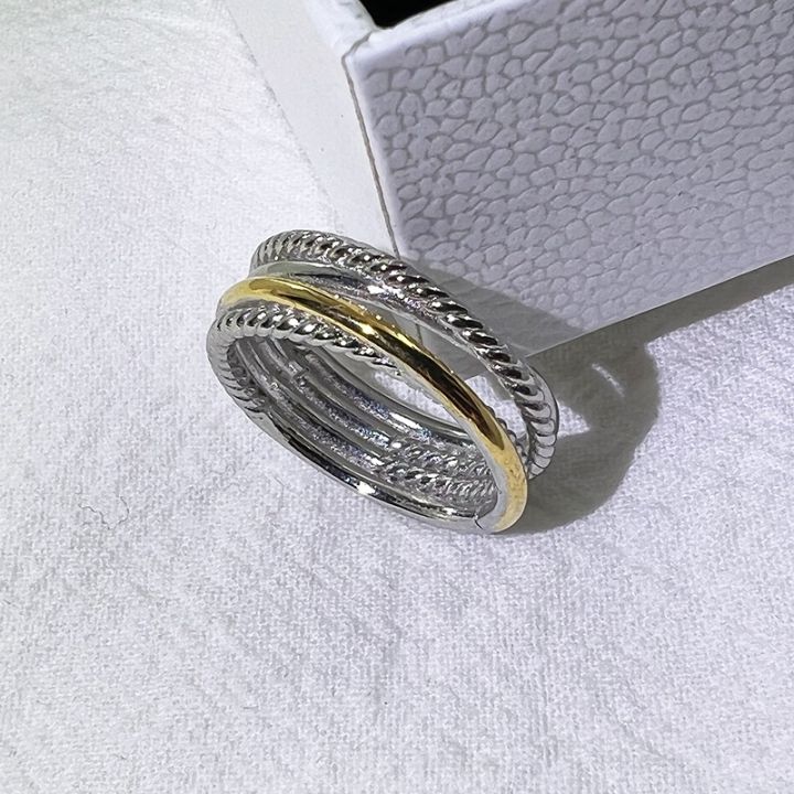 Crossover Collection 18K Yellow Gold Narrow Ring | Daraz.com.bd