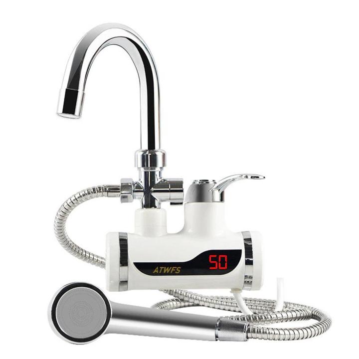 New Electric Instant Hot Water Tap With Hand Shower, Digital Display ...