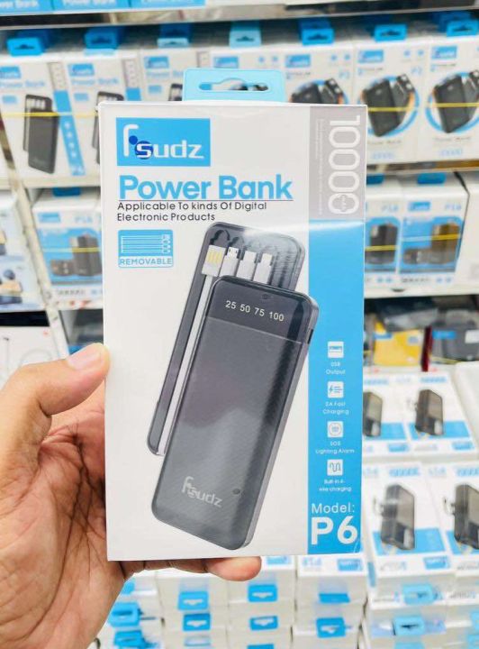 Fsudz p6 10000mah super fast charging power bank | Daraz.com.bd