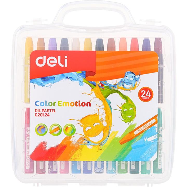 Deli EC20124 Color Emotion 24 Colors Oil Pastel | Daraz.com.bd