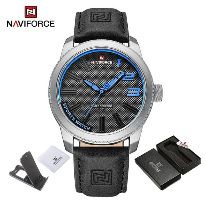 NAVIFORCE 9202 Casual & Fashion Leather Watch for Men Style ...