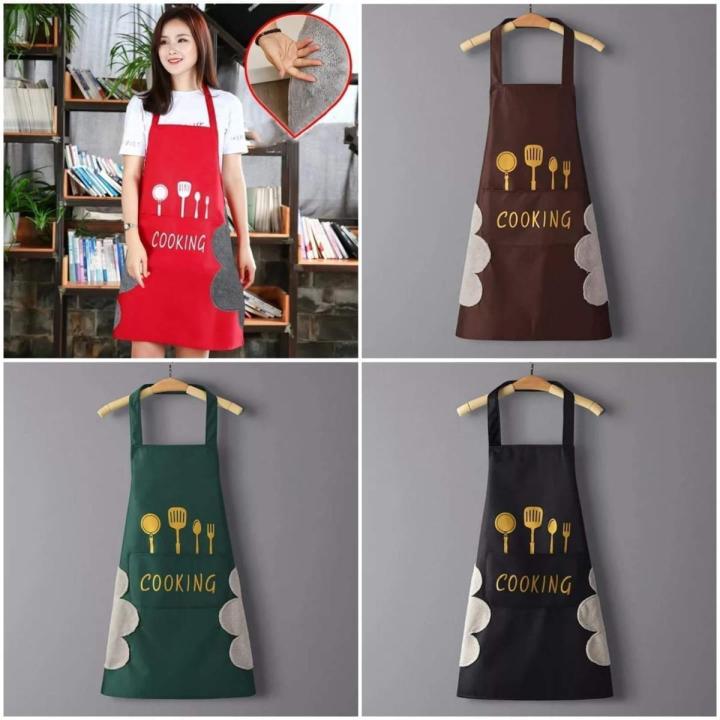 Waterproof Hand Erasable Apron Oil-Proof Apron Kitchen Utility ...