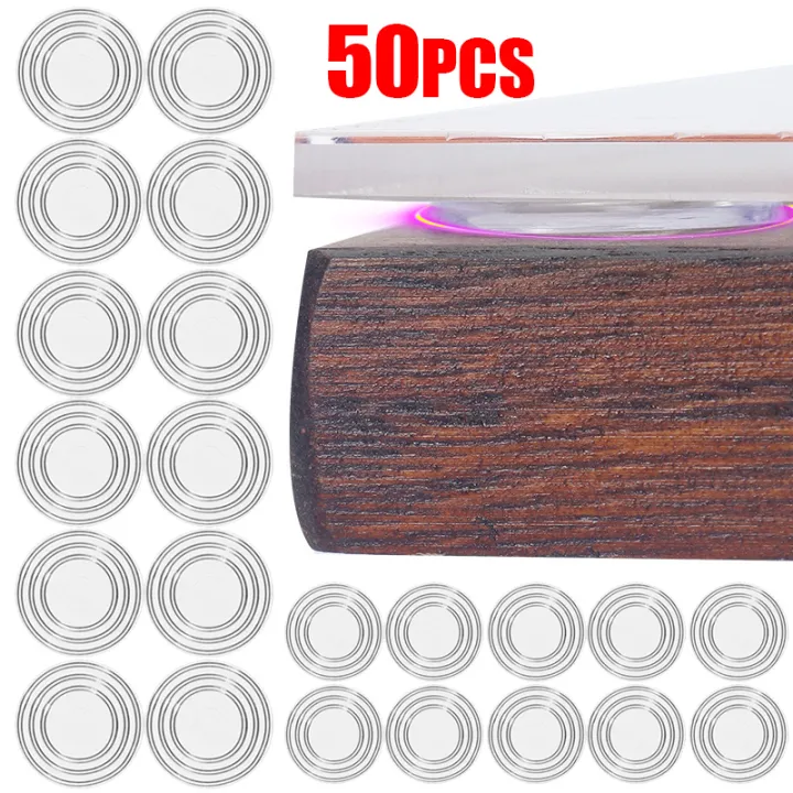 10/50PCS Round Glass Table Top Bumpers Soft Non Adhesive Anti Slip ...