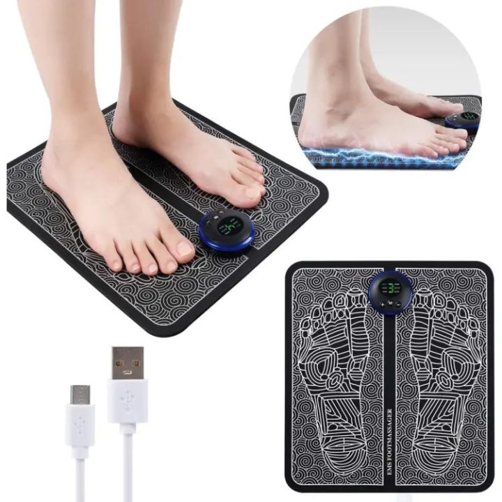 EMS Foot Massage Mat Automatic Electric Physiotherapy Tens Massager ...