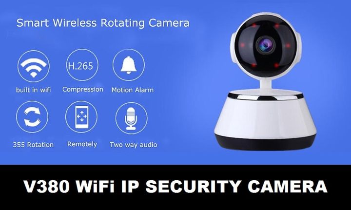 Night Vision Wireless Security V380 Pro WiFi IP Camera 360 Degree Doll ...
