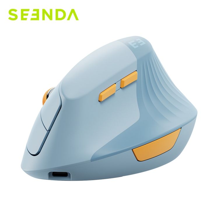 Seenda Lift Vertical Wireless Mouse Type C Rechargeable Ergonomic USB ...