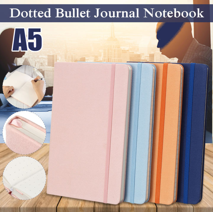 A5 Dotted Bullet Journal Planner Notebook Diary Notepad Business Office ...
