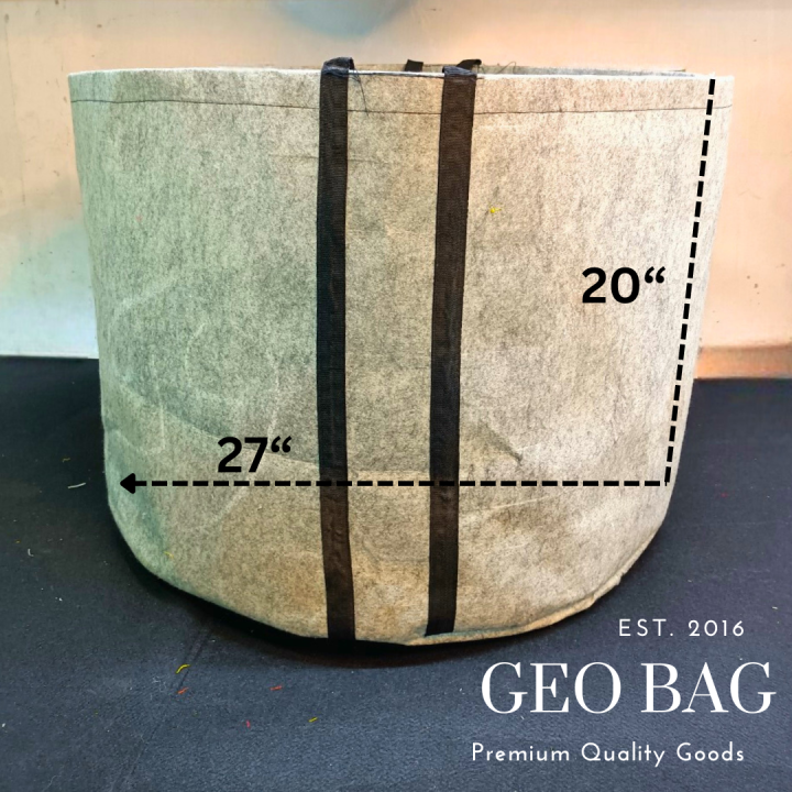 Premium Quality GEO Bag 50 Gallon ( Dia-27 Hight-20 ) Gray color -1 PCS ...