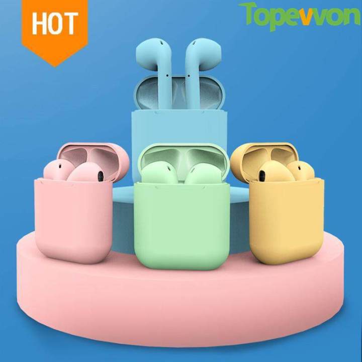 【FUPANG】TWS Bluetooth Earphone 12 Macaron Headset Smart Touch In-ear ...