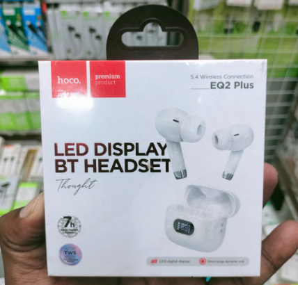 HOCO EQ2 Plus Wireless Headphones with Charging Case (BT v5.4) | Daraz ...