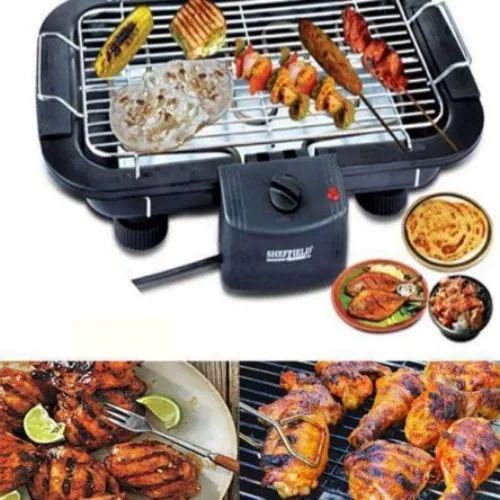 3 In 1 Electric BBQ Grill Machine - Black | Daraz.com.bd