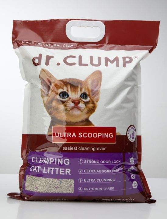 Dr. Clump Clumping Cat Litter Lavender Flavor 10 Ltr | Daraz.com.bd