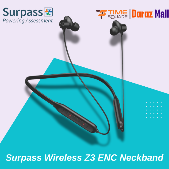 Surpass Wireless Z3 ENC Neckband | Daraz.com.bd