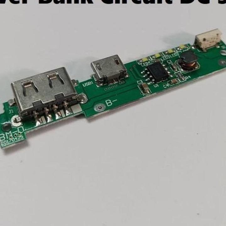 SINGLE USB Power Bank Circuit With LED Indicator Input DC 5V 1A Micro ...